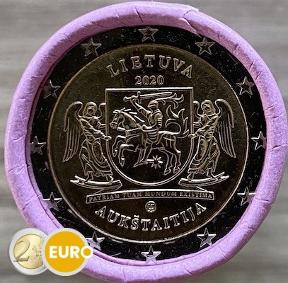 Roll 2 euro Lithuania 2020 Aukstaitija Region | 2eurocommemorative.ie